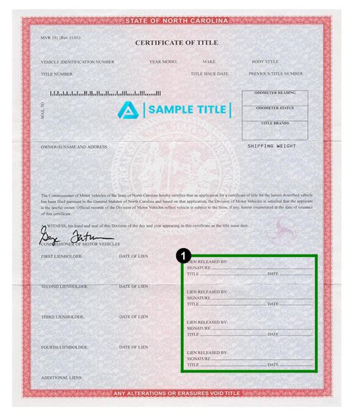 sacar titulo de carro en CAROLINA DEL NORTE - TITULOS DE CARROS